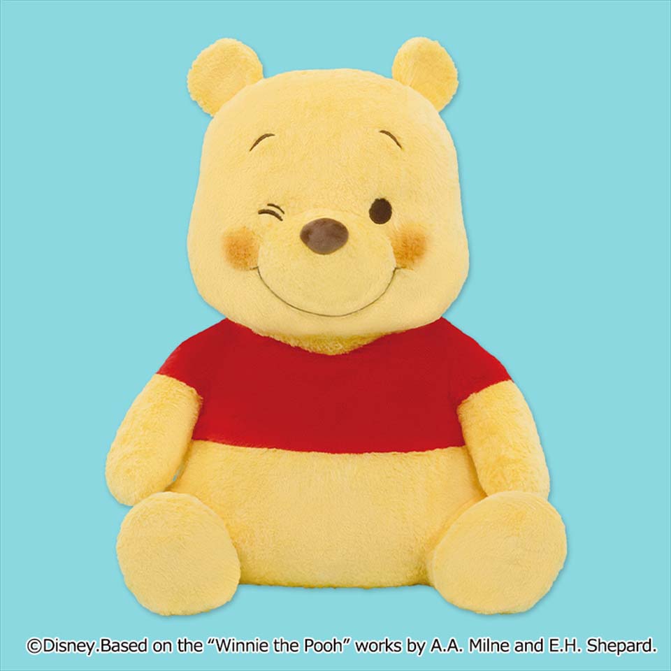 WInnie the Pooh Big wink eye soft toy | Seimon-Cho