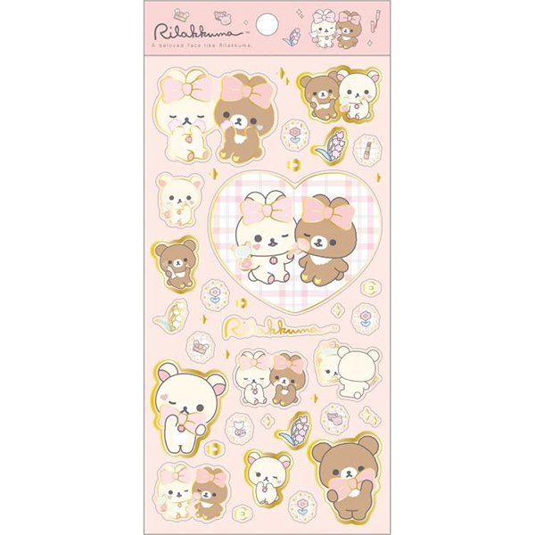 Rilakkuma : Makeup Rilakkuma Sticker (Koguma and Korilakkuma) | Seimon-Cho
